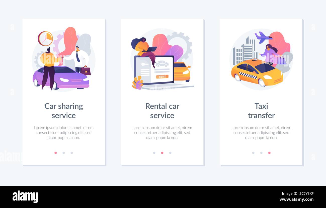 Urban mobility app interface template Stock Vector Image & Art - Alamy