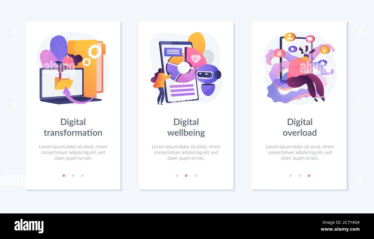 World digitalization app interface template Stock Vector Image & Art ...