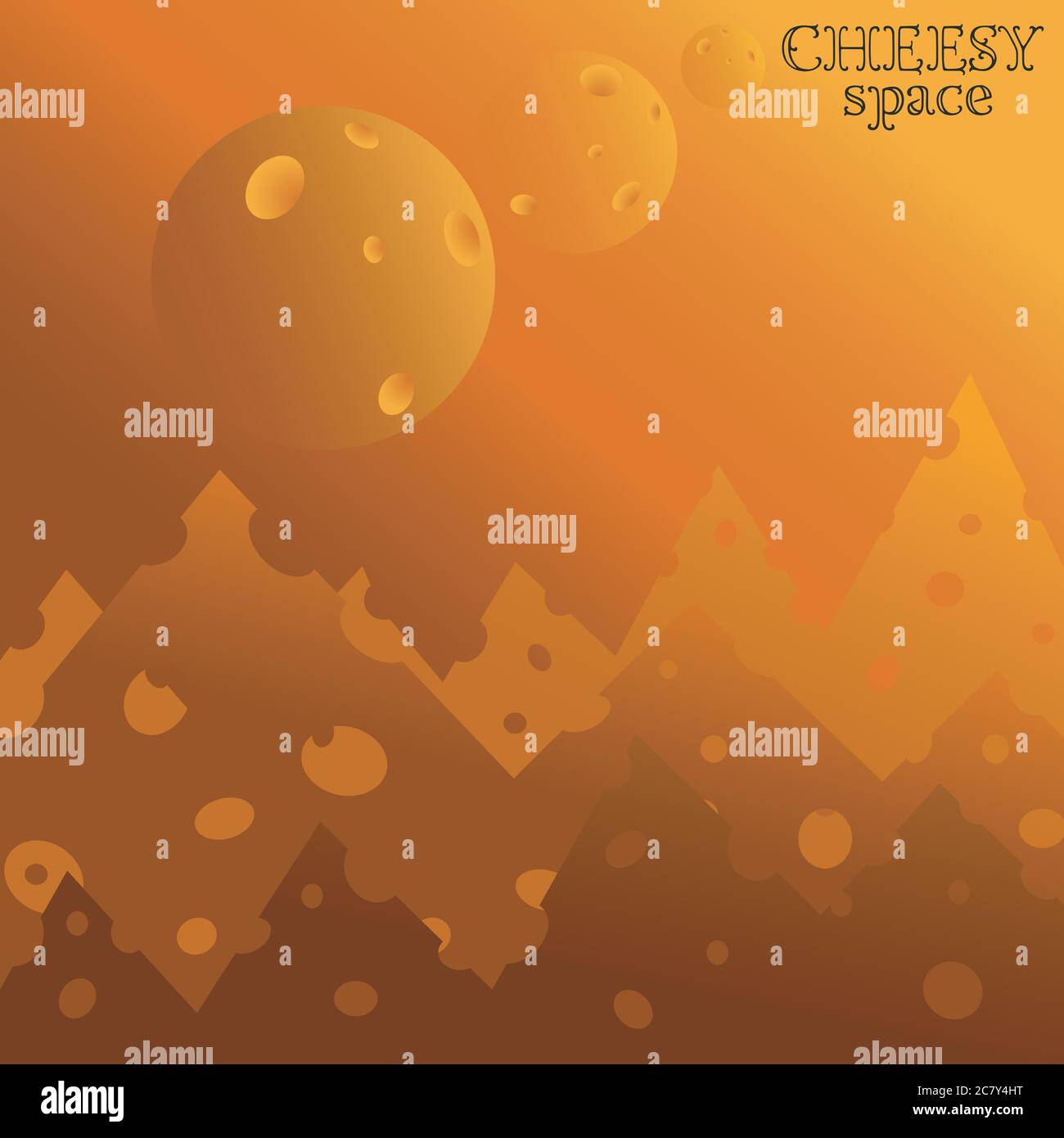 illustration for background or packaging of cheese with balls cheesy ...