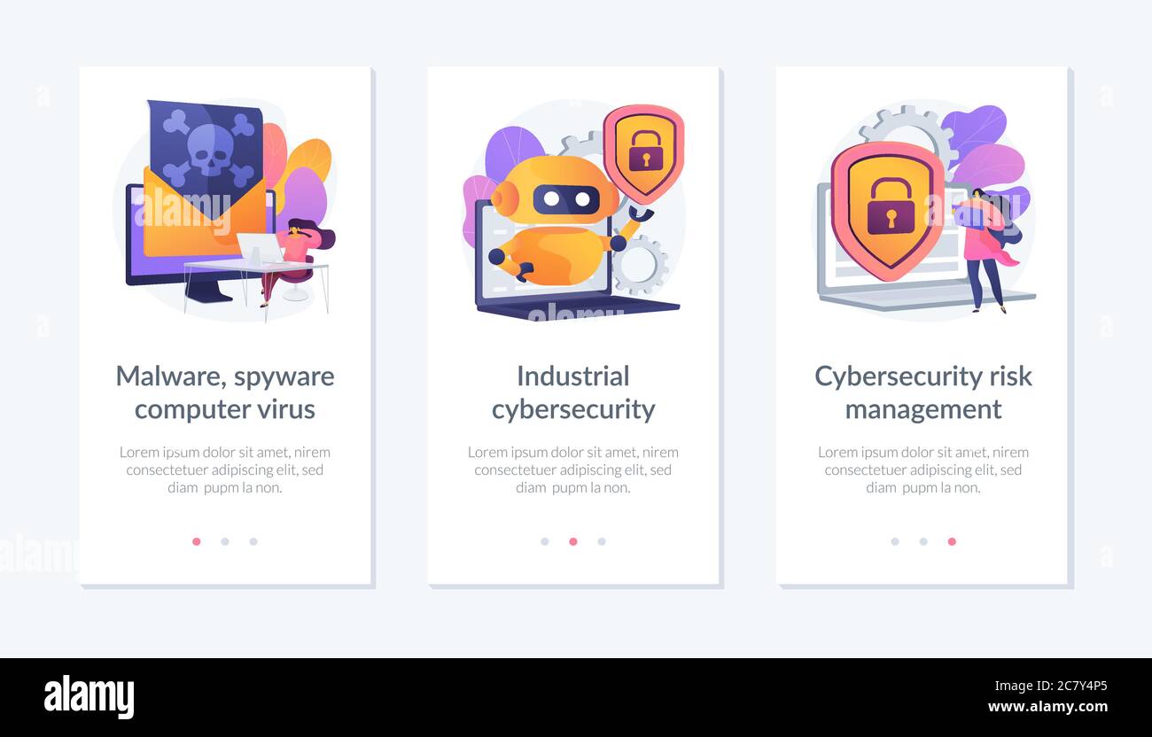 Cybersecurity threat alert digital Stock Vector Images - Alamy