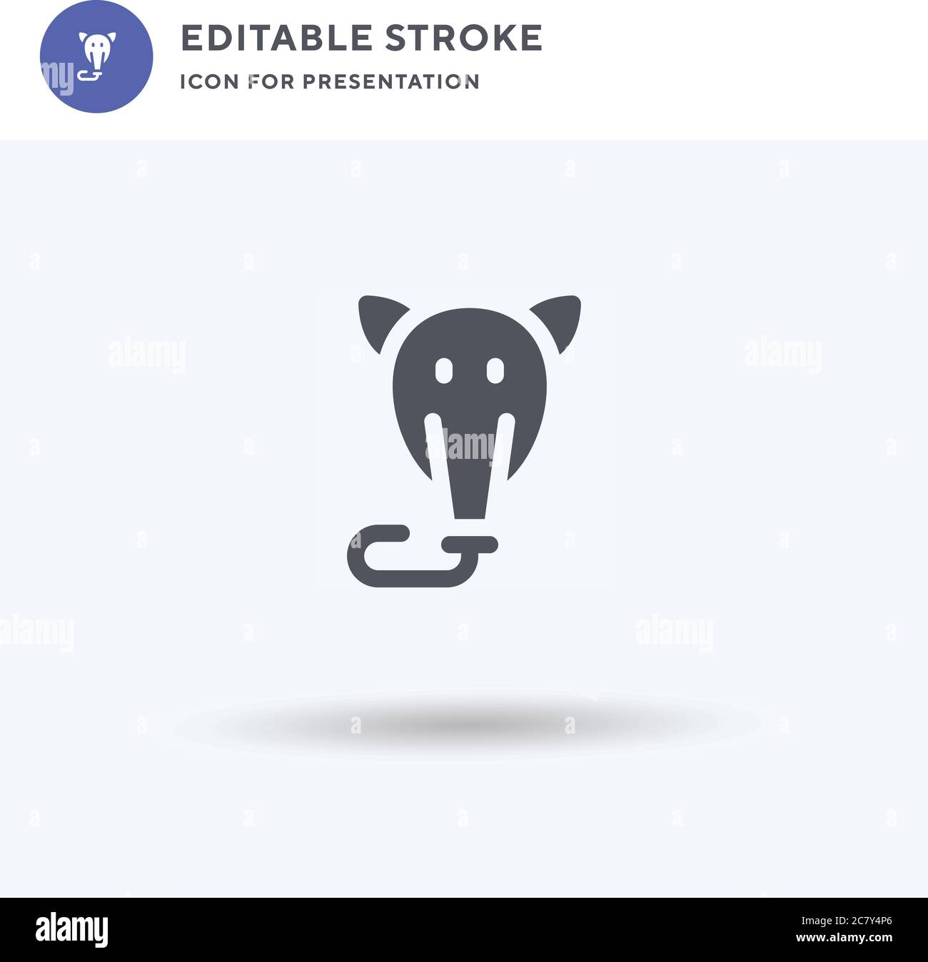 Anteater icon vector, filled flat sign, solid pictogram isolated on ...
