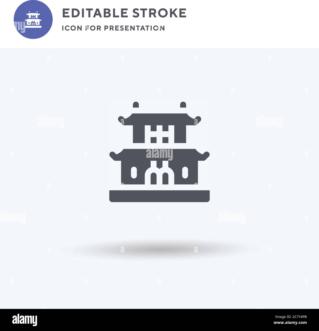 Dojo icon vector, filled flat sign, solid pictogram isolated on white ...