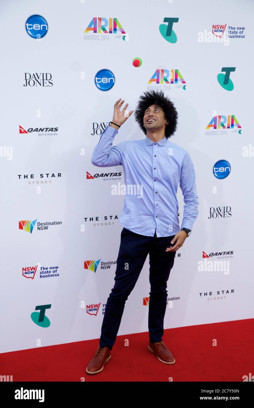 MTV VJ Krit Schmidt arrives on the red carpet at The Star, Pyrmont in ...