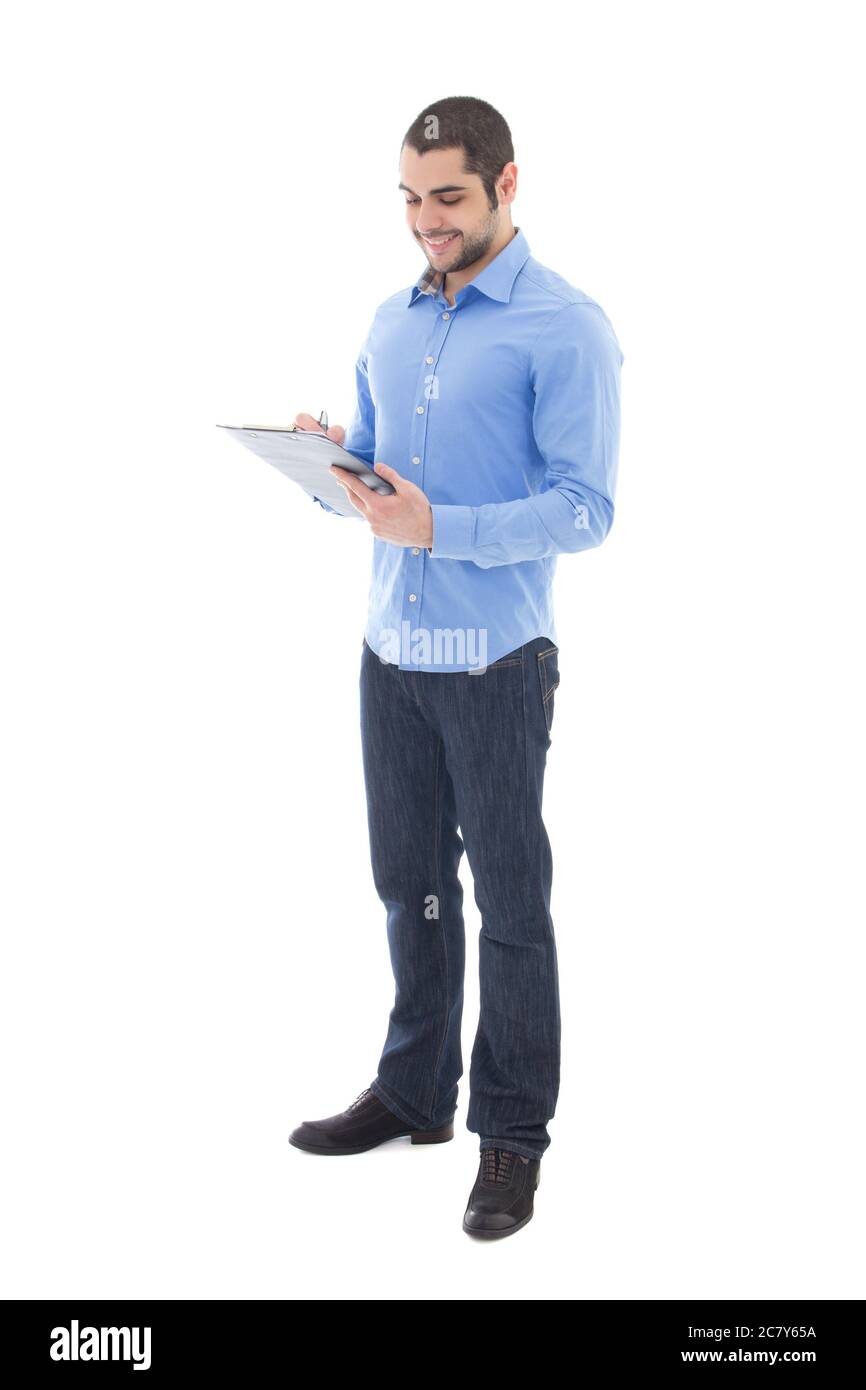 Arabic businessman writing Cut Out Stock Images & Pictures - Alamy