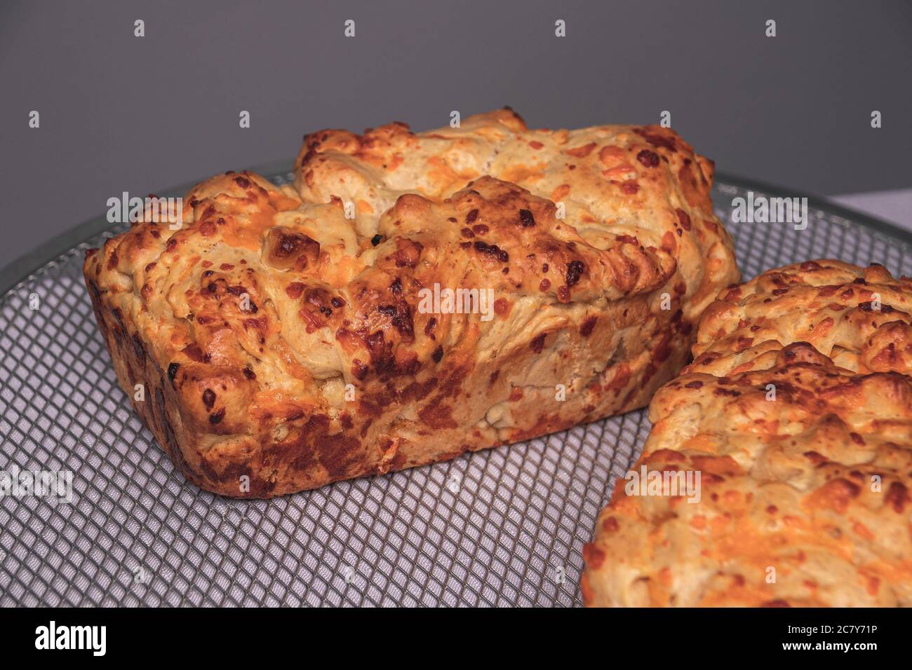Freshly baked bread on a kitchen table Stock Photo - Alamy
