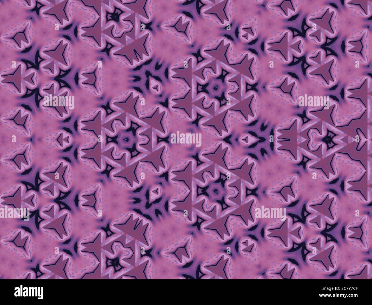 Illustration of many purple triangle shapes on the pink background ...