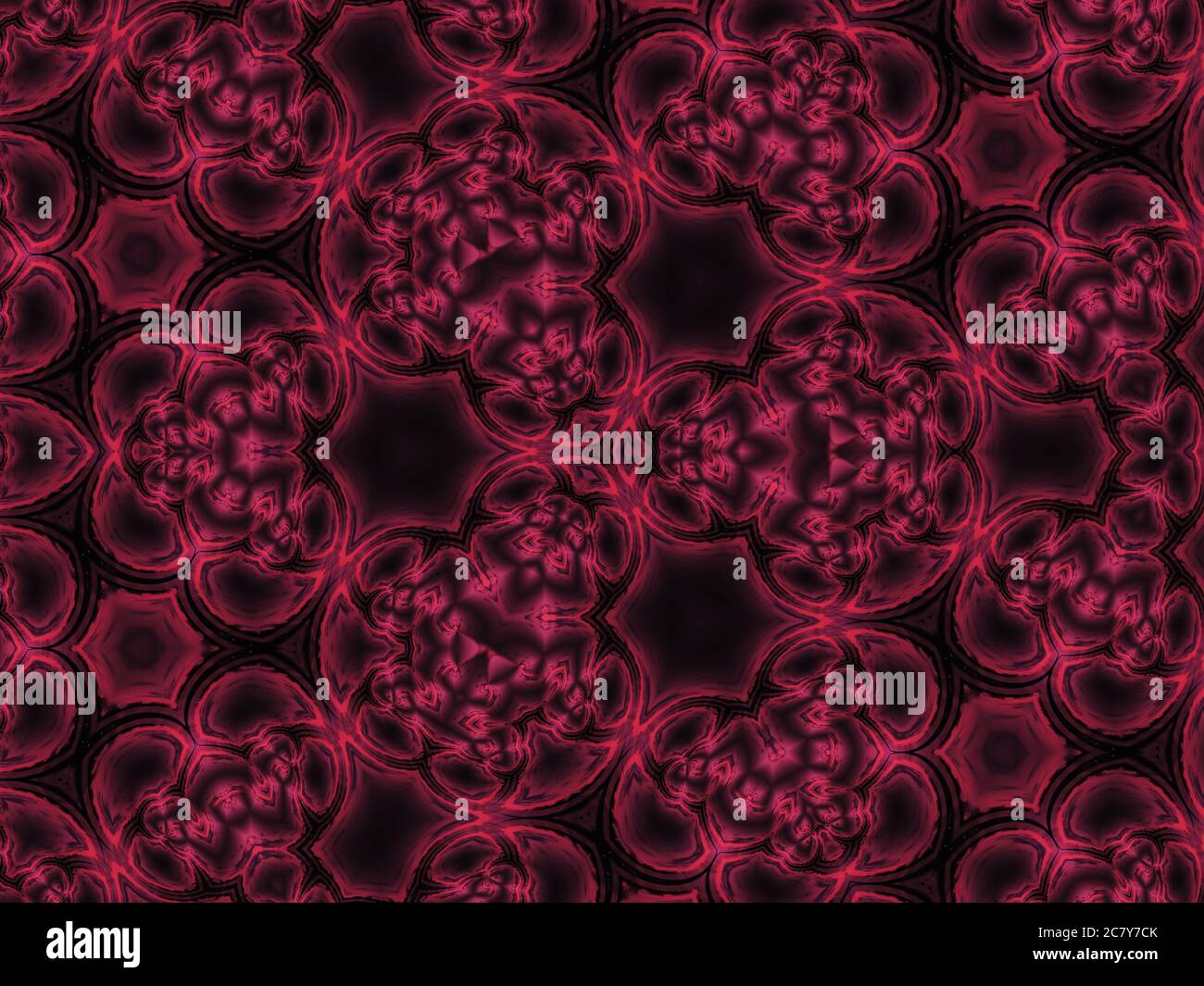 Graphic illustration of a black background with red patterns Stock ...
