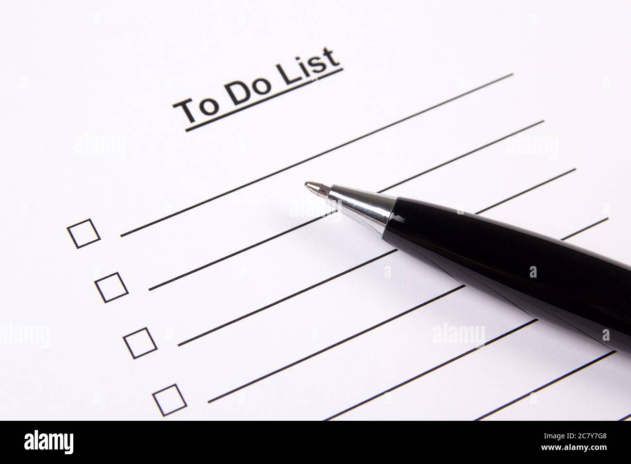 Things list notepad pen writing hi-res stock photography and images - Alamy