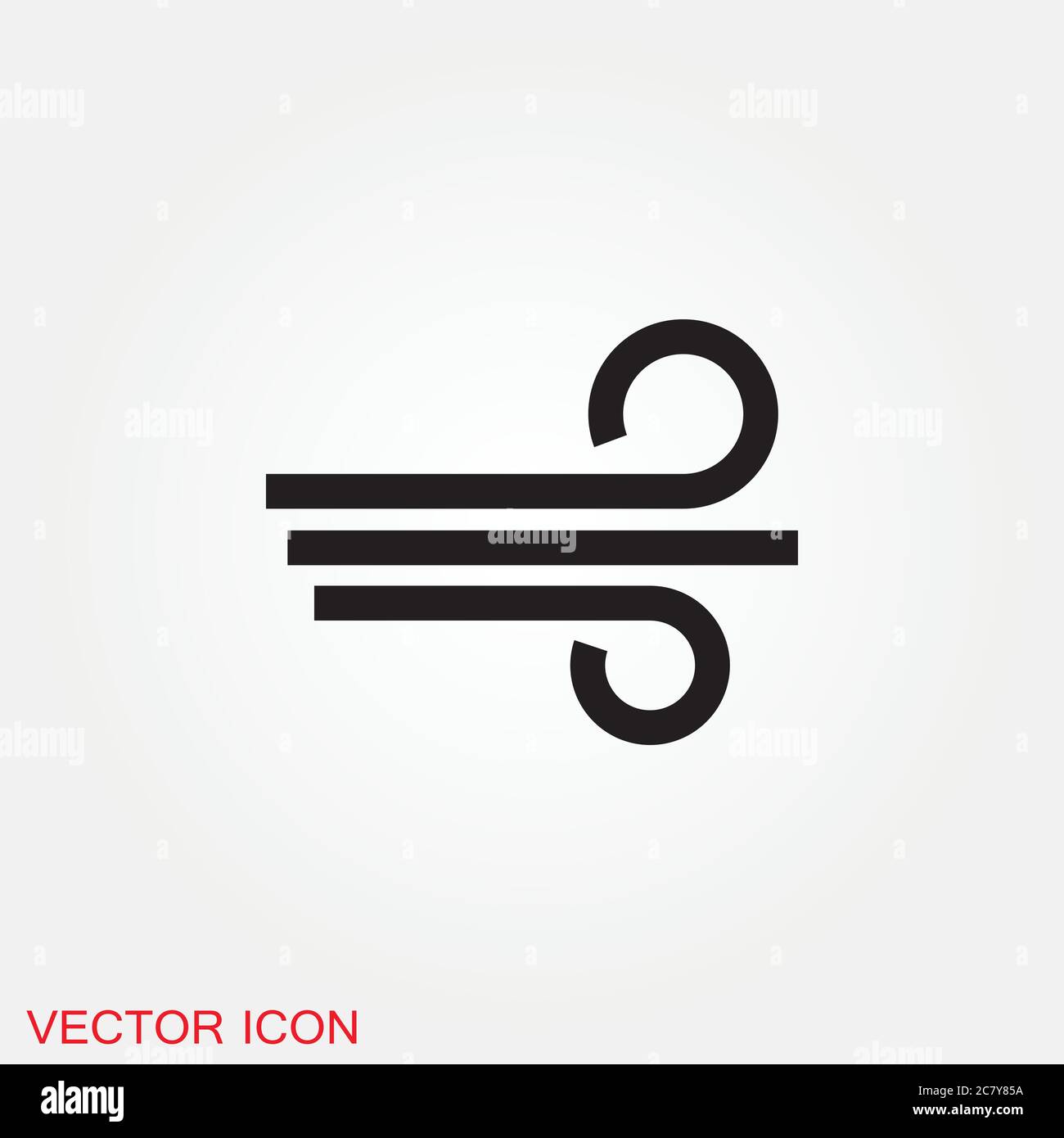Air icon, symbol of wind energy. Vector sign Stock Vector Image & Art ...