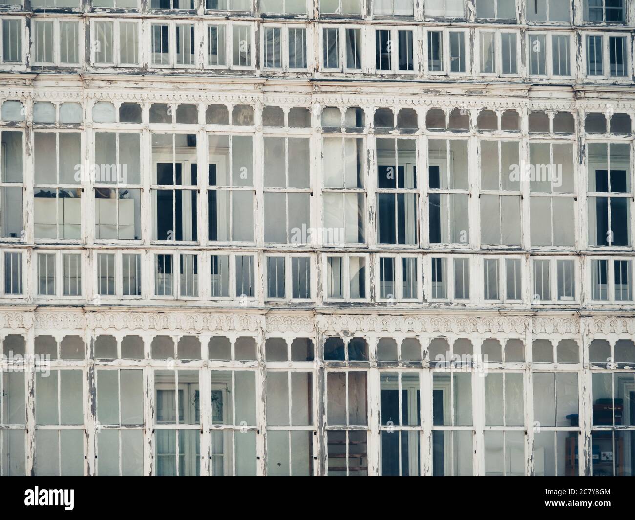 Tall office building with a lot of windows - great for background or ...