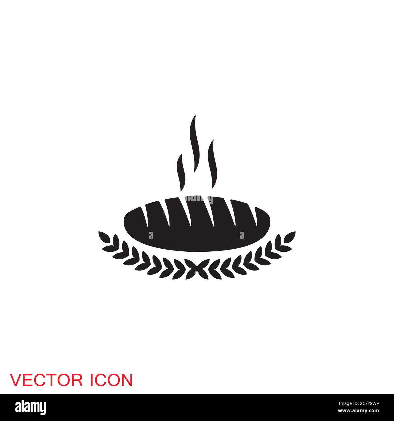 Bread icon. Bread bakery symbol vector illustration. eps 10 Stock ...