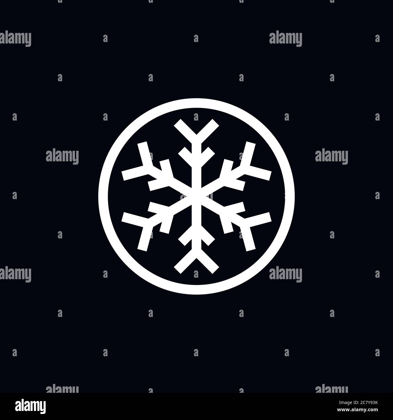 Cold icon. Snowflake sign icon. Air conditioning symbol. Vector Stock ...