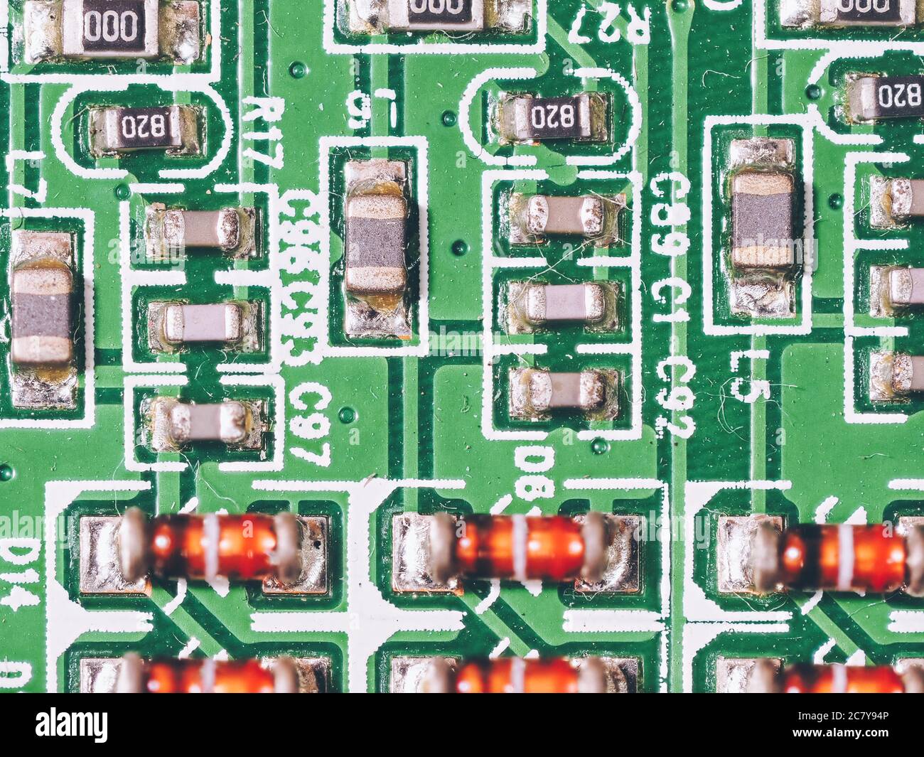 Closeup shot of an electronic circuit board Stock Photo - Alamy