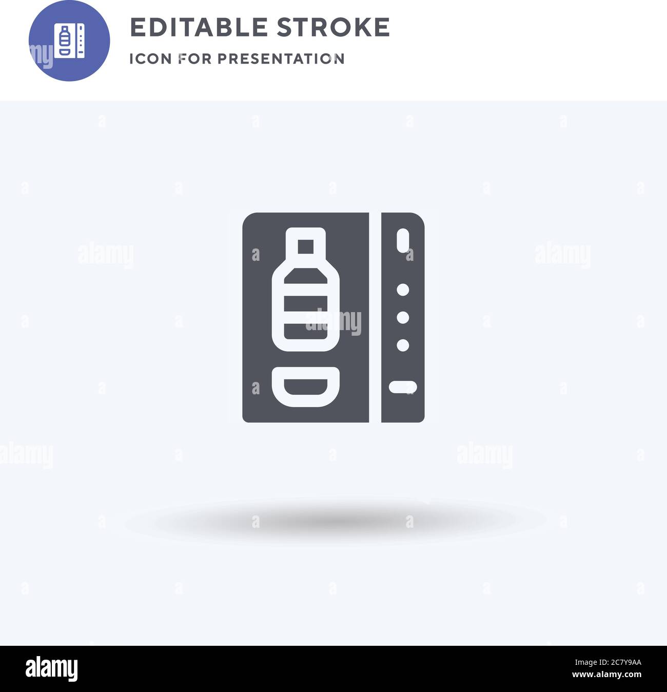 Vending Machine icon vector, filled flat sign, solid pictogram isolated ...