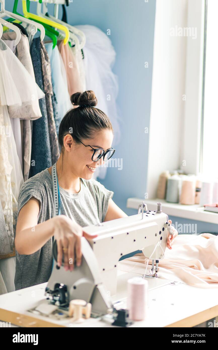 home office desk background, Desk Dressmaker ,Workplace of seamstress ...