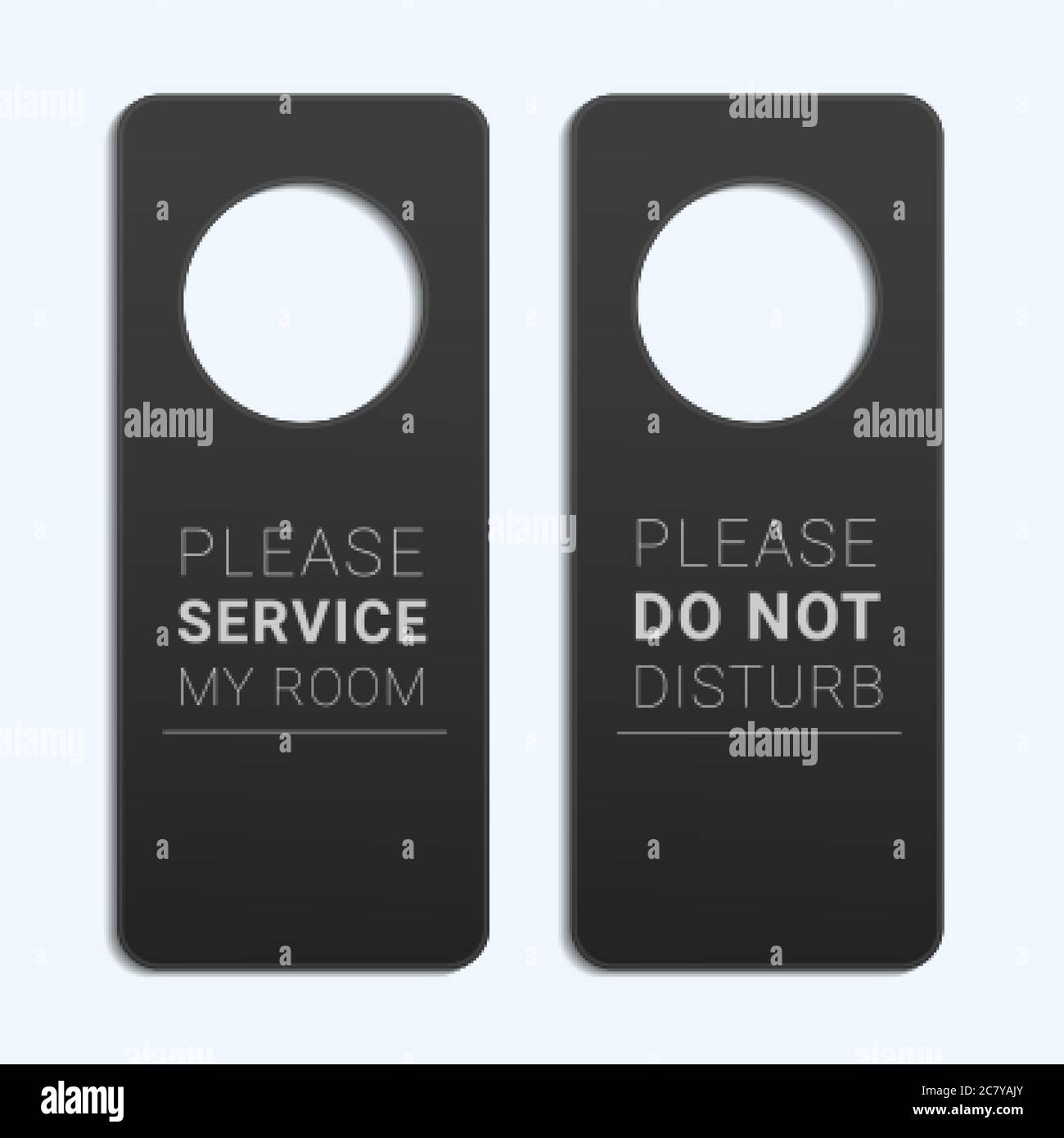 Hotel room door hanger. Do not disturb label Stock Vector Image & Art ...