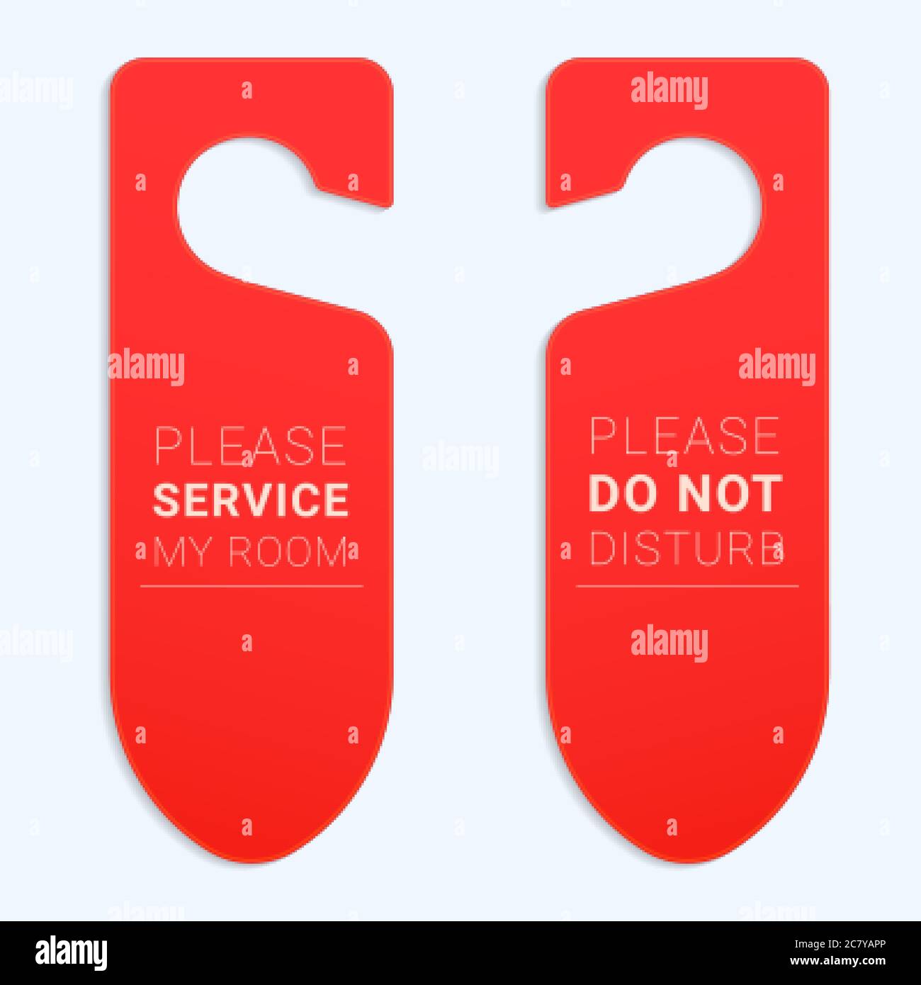 Please do not disturb door hanger. Servicing label for hotel rooms ...