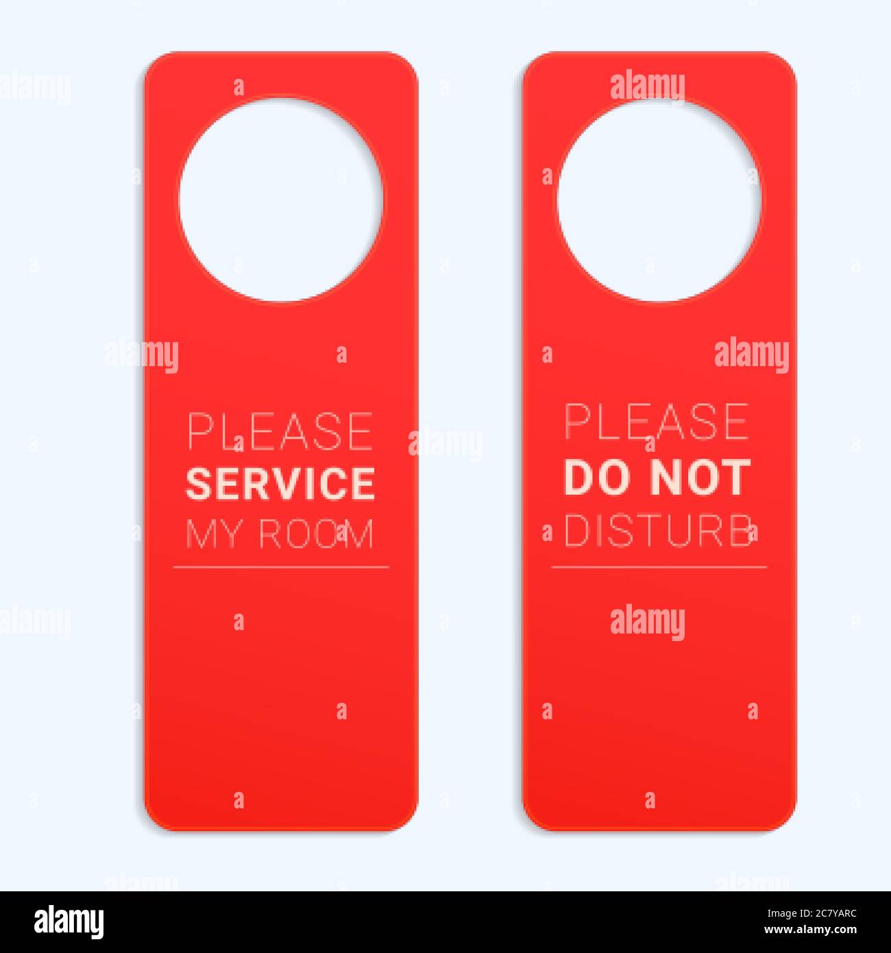 Do not disturb sign template. Door handle hanger Stock Vector Image ...