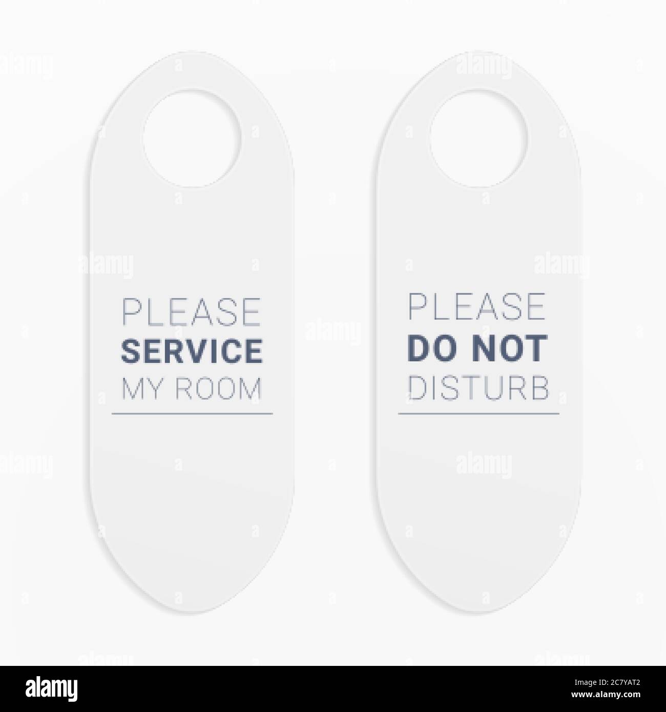 Please Do Not Disturb Door Hanger Servicing Label For Hotel Rooms