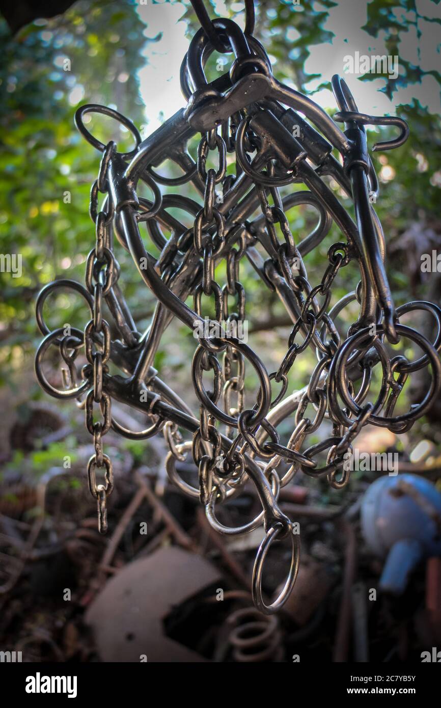 Hanging metal chain hi-res stock photography and images - Alamy