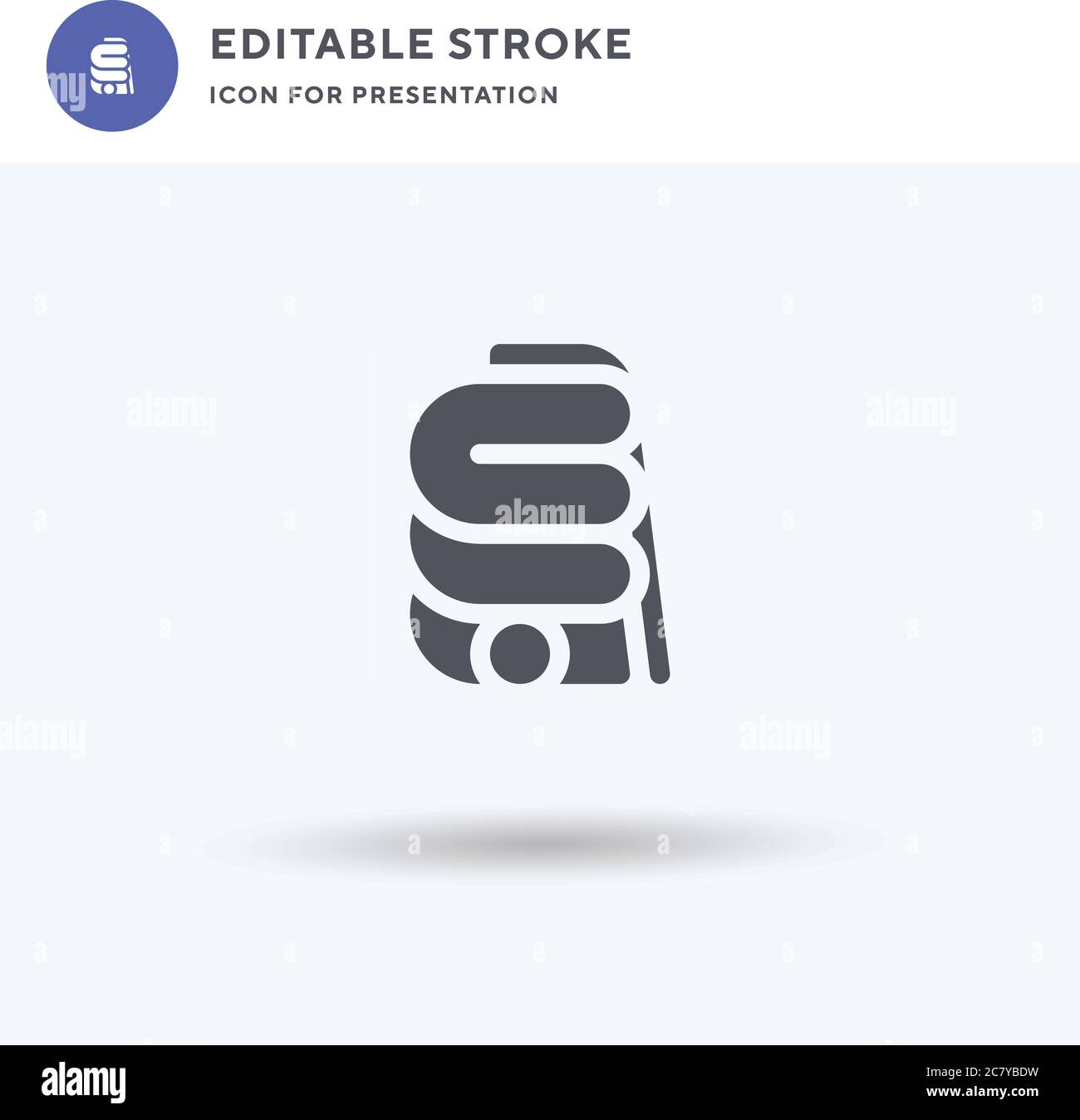 Slide icon vector, filled flat sign, solid pictogram isolated on white ...