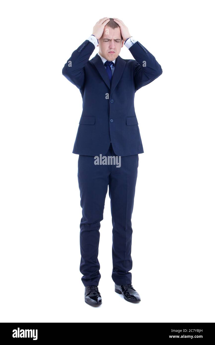 Young male boss stressed Cut Out Stock Images & Pictures - Alamy