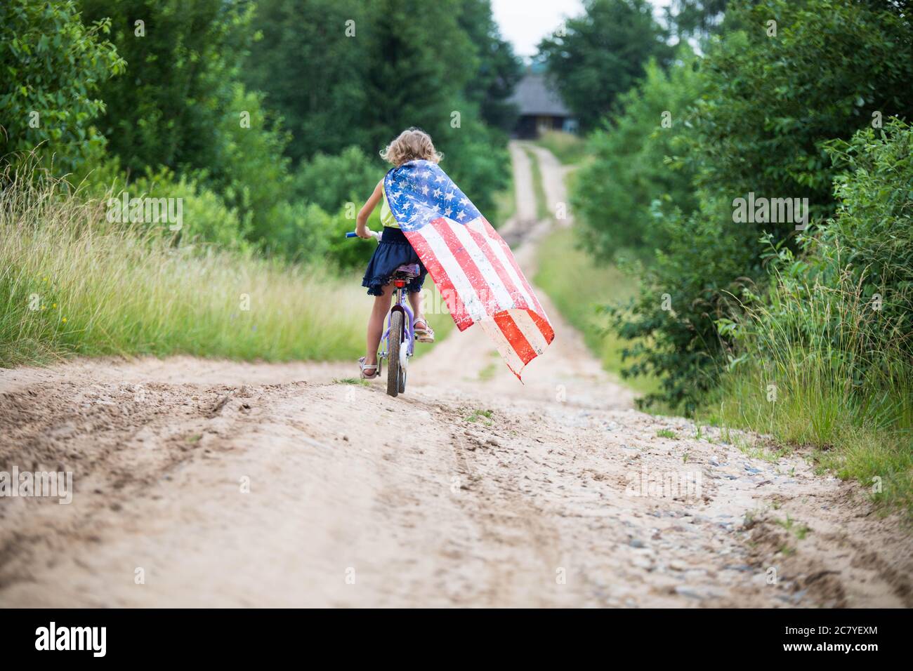 American flag in hand hi-res stock photography and images - Alamy