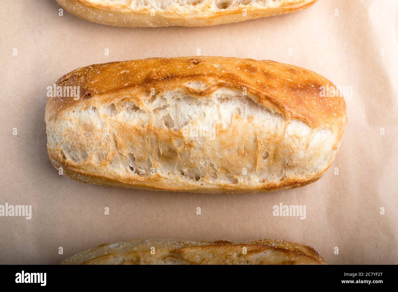 Top view row bread hi-res stock photography and images - Alamy