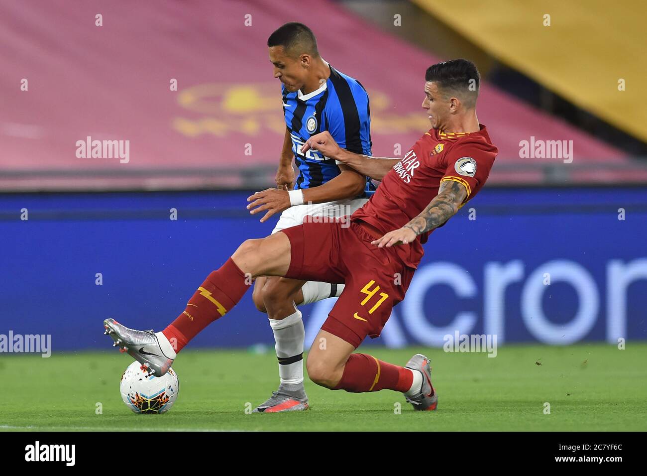 Football Serie A, Roma vs Inter, Olimpic Stadium, Rome (Italy), 19-07 ...