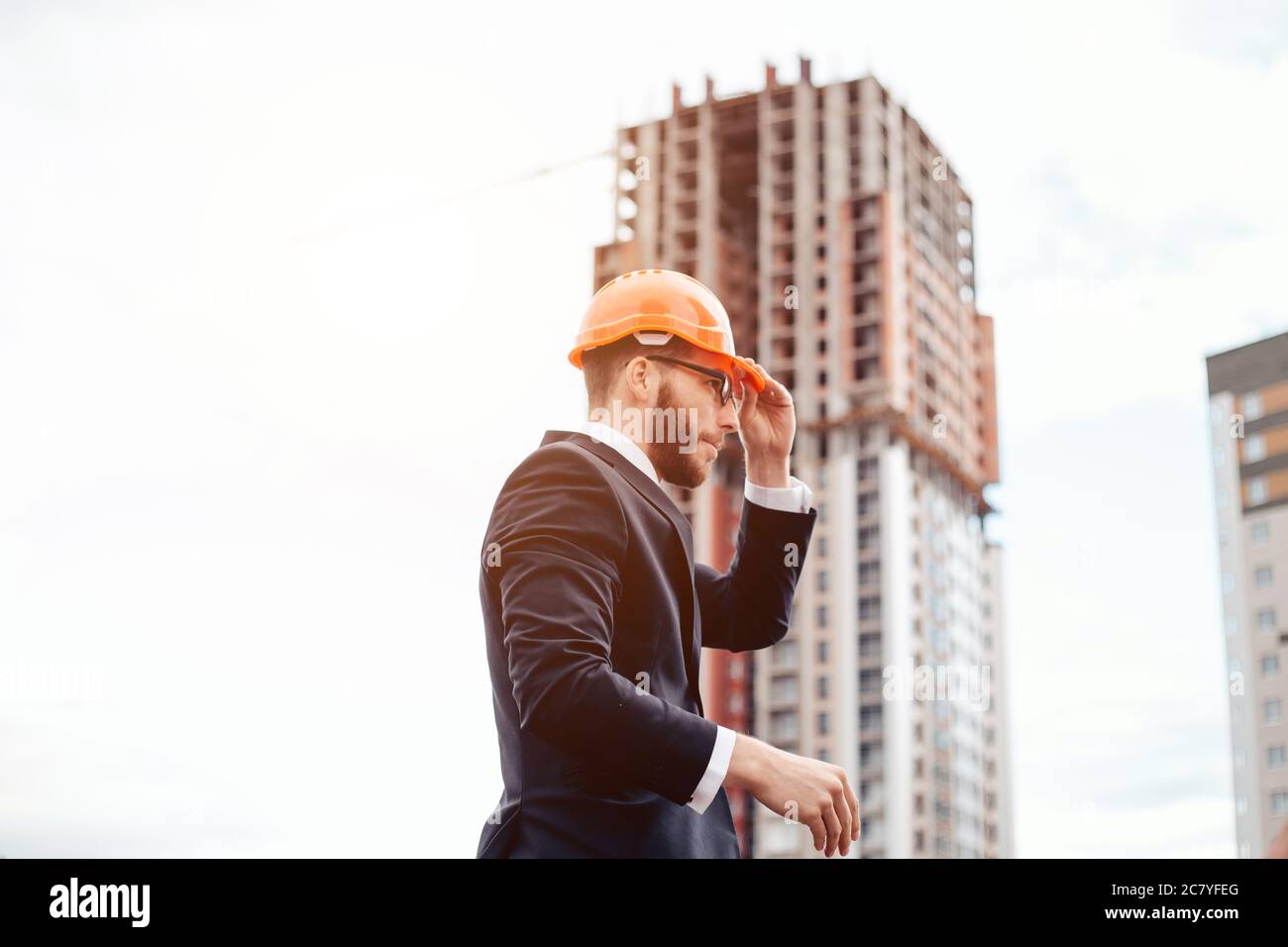 Civil engineer analyzing construction hi-res stock photography and ...
