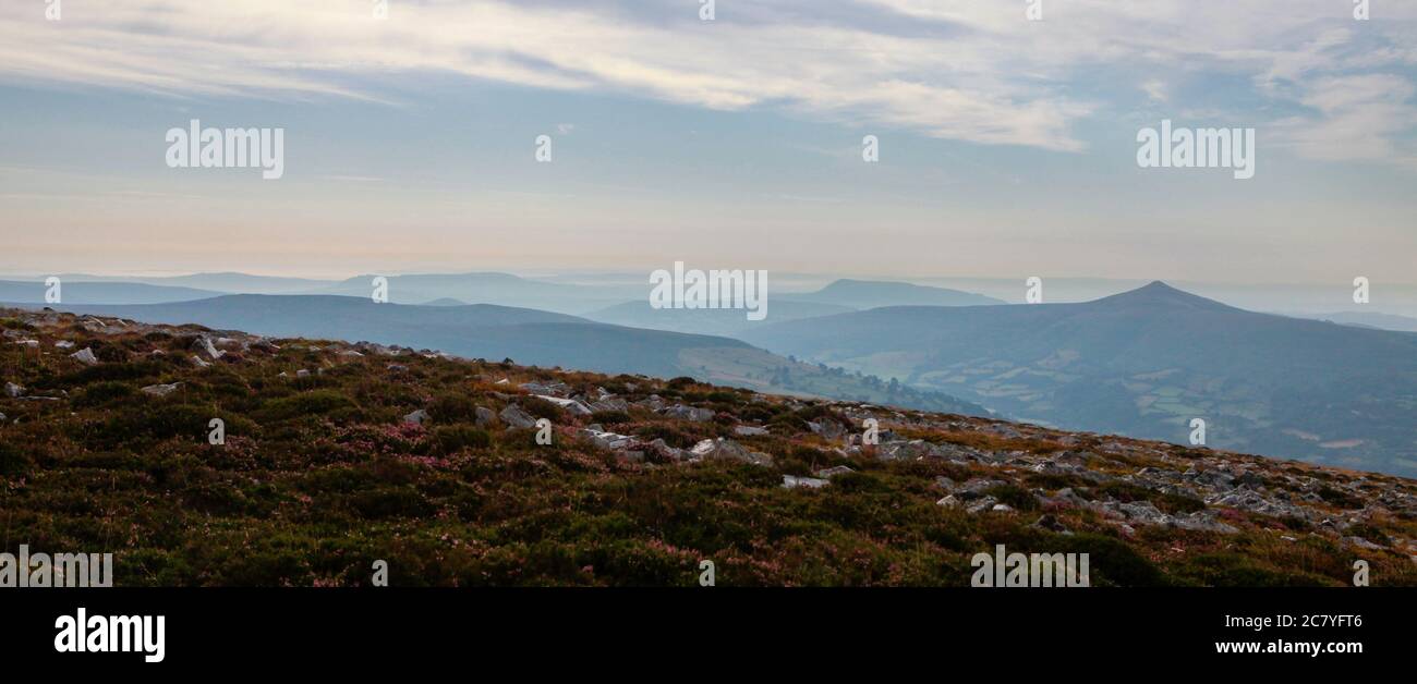 Panoramic landscape hills wales hi-res stock photography and images - Alamy