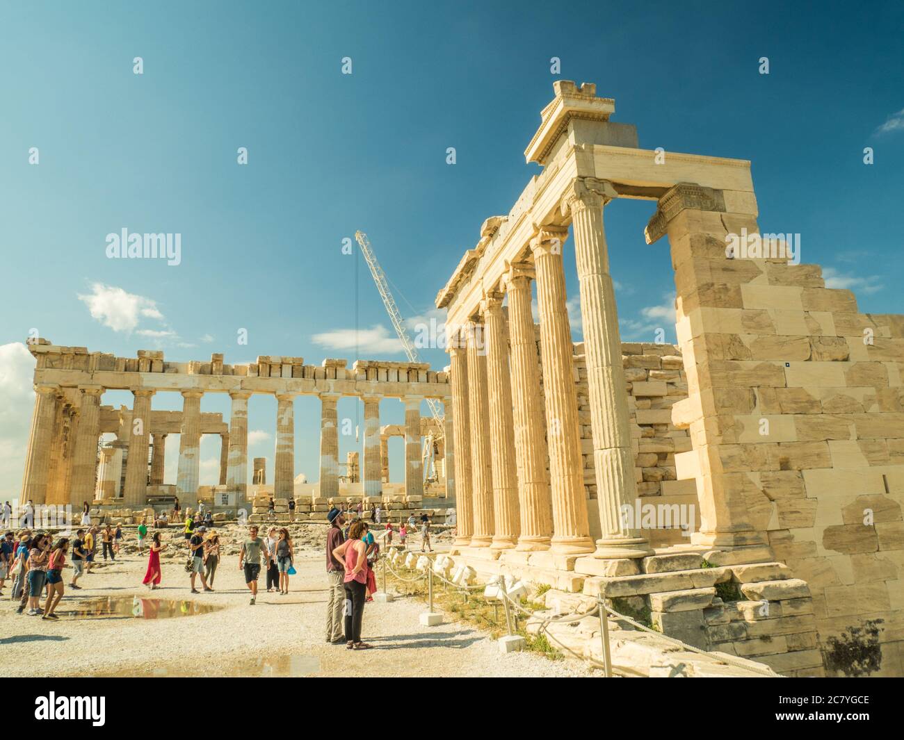 Parthenon ancient Temple on the Acropolis in Athens, Greece Stock Photo - Alamy