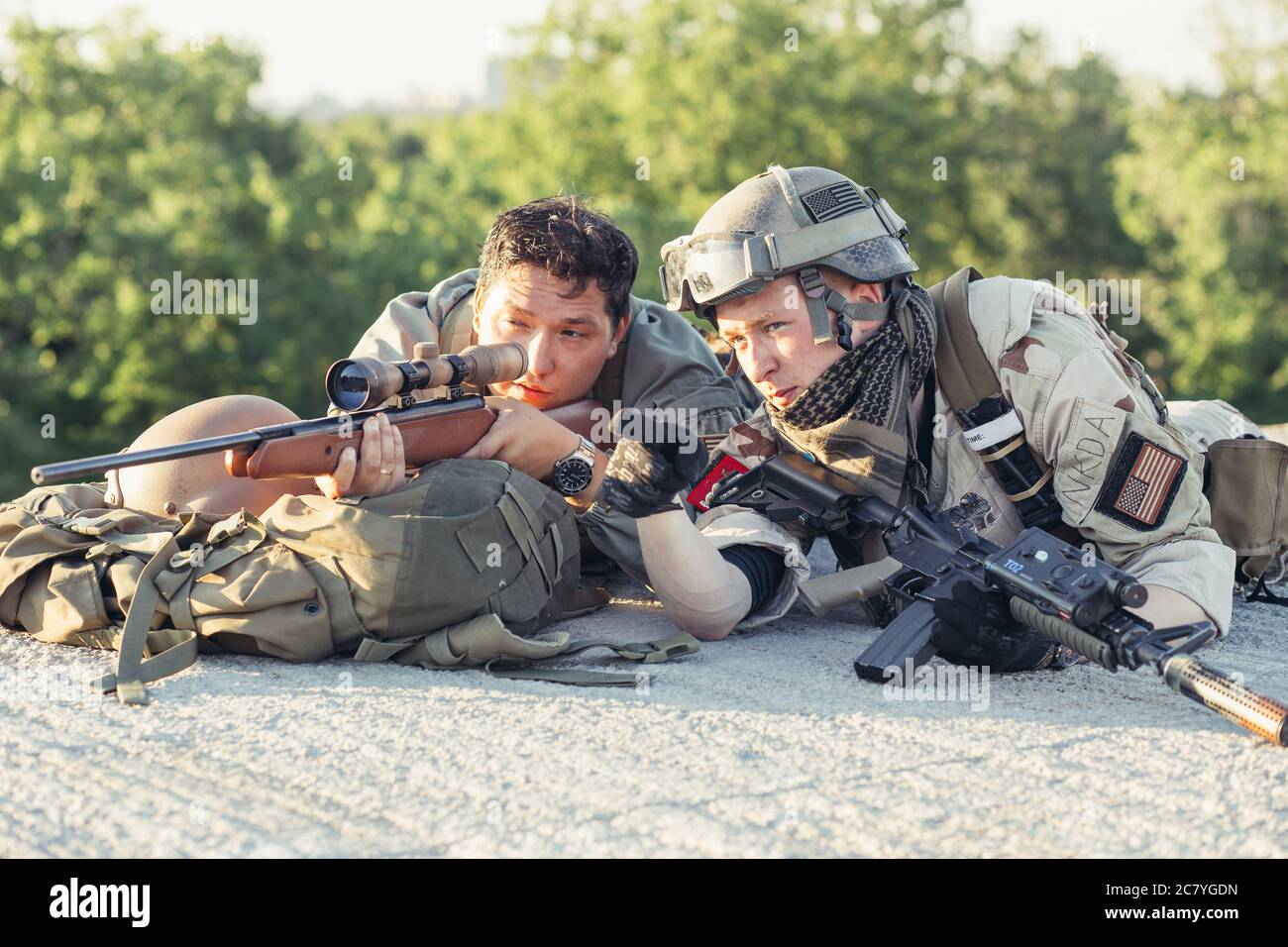U.S. Army sniper during the military operation Stock Photo - Alamy