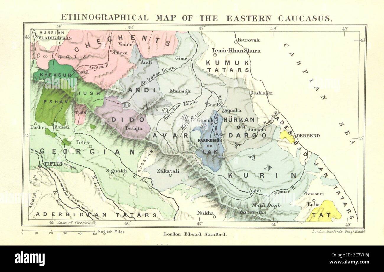 Old maps caucasus hi-res stock photography and images - Alamy