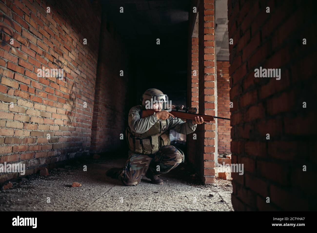 U.S. Army sniper during the military operation Stock Photo - Alamy