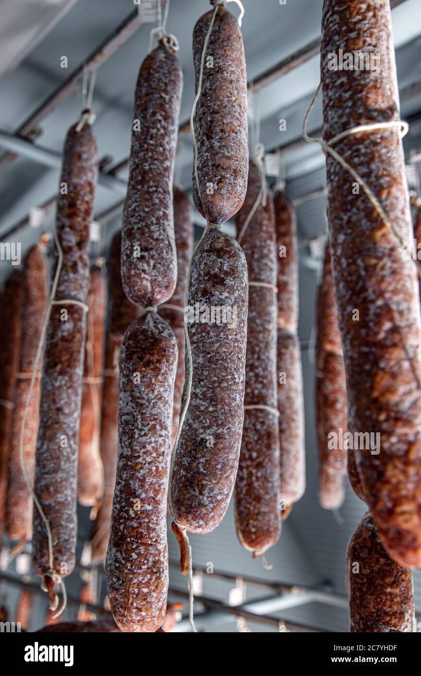 Drying sausage hi-res stock photography and images - Alamy