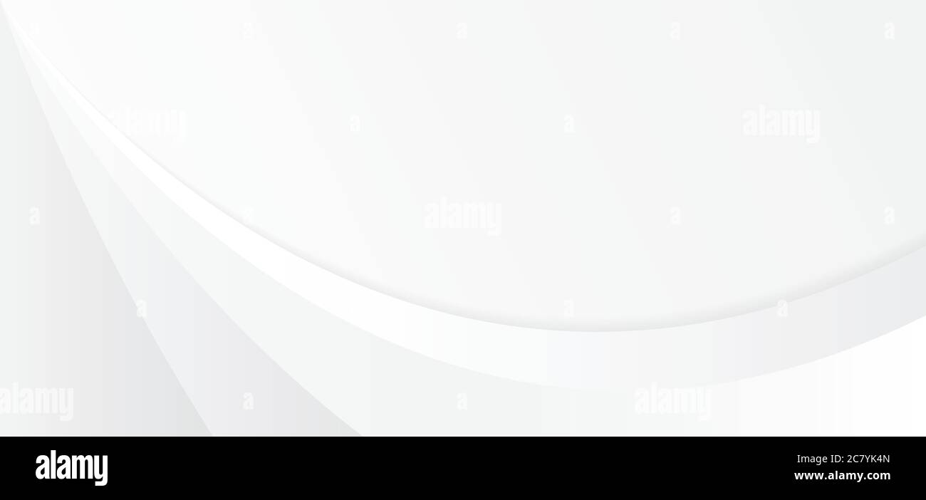 White luxury background curve shape design minimal bright with space ...