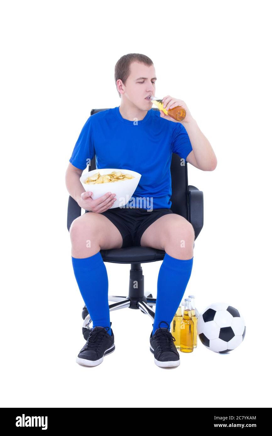 Soccer player drinking drink Cut Out Stock Images & Pictures - Alamy