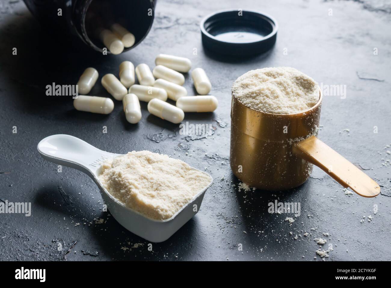 Measuring scoop whey protein hi-res stock photography and images - Alamy