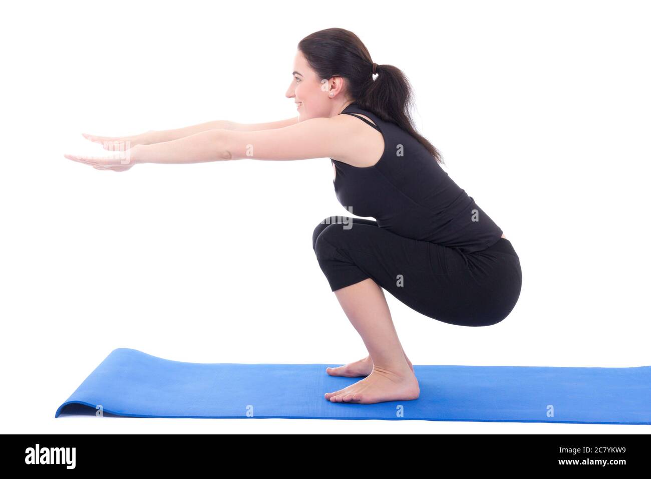 Squatting Cut Out Stock Images & Pictures - Alamy