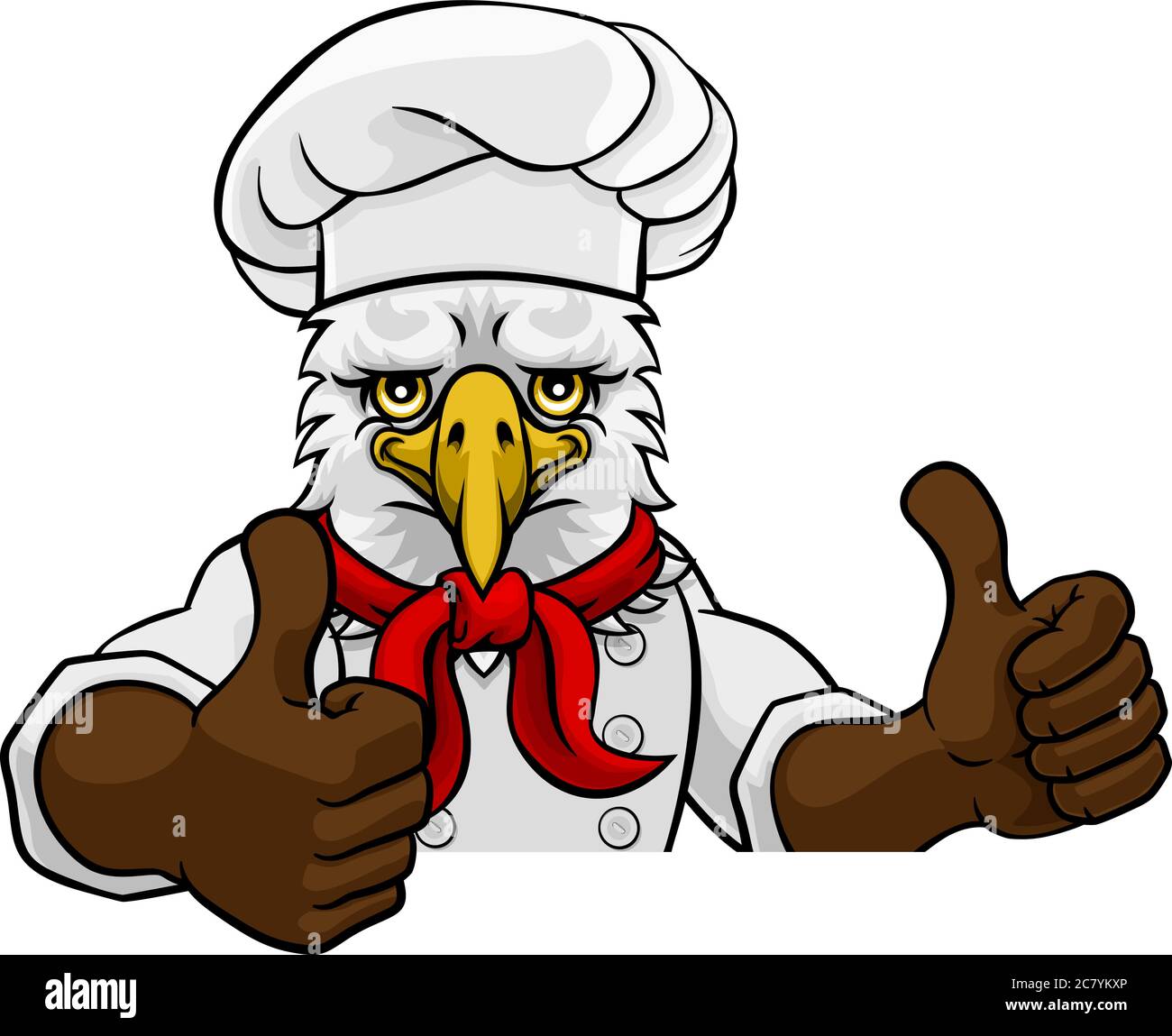 Bald chef head Stock Vector Images - Alamy