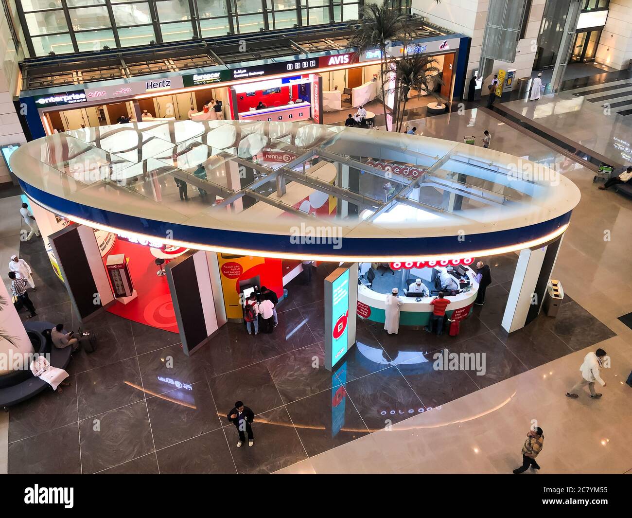 Muscat, Oman - February 9, 2020: Interior of new terminal at Muscat ...
