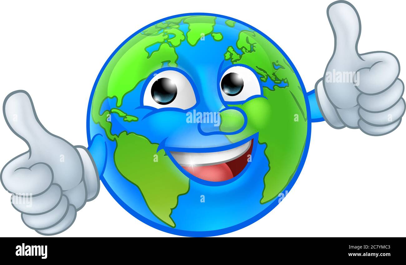 Earth globe icon cartoon Stock Vector Images - Alamy