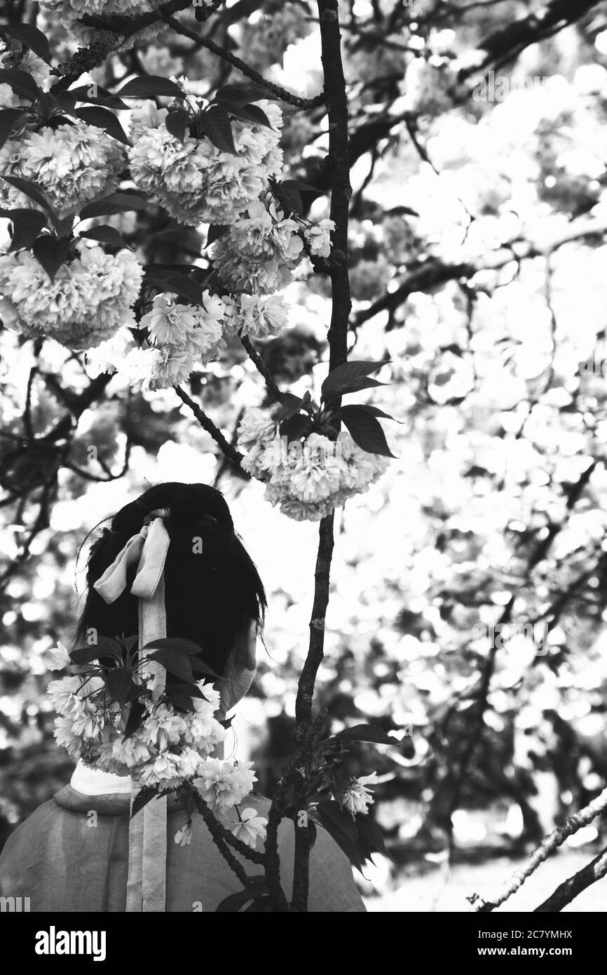 Hanami young Black and White Stock Photos & Images - Alamy