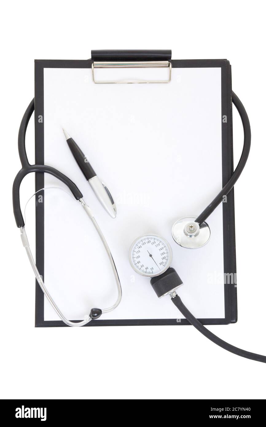 Stethoscope on graph paper Cut Out Stock Images & Pictures - Alamy