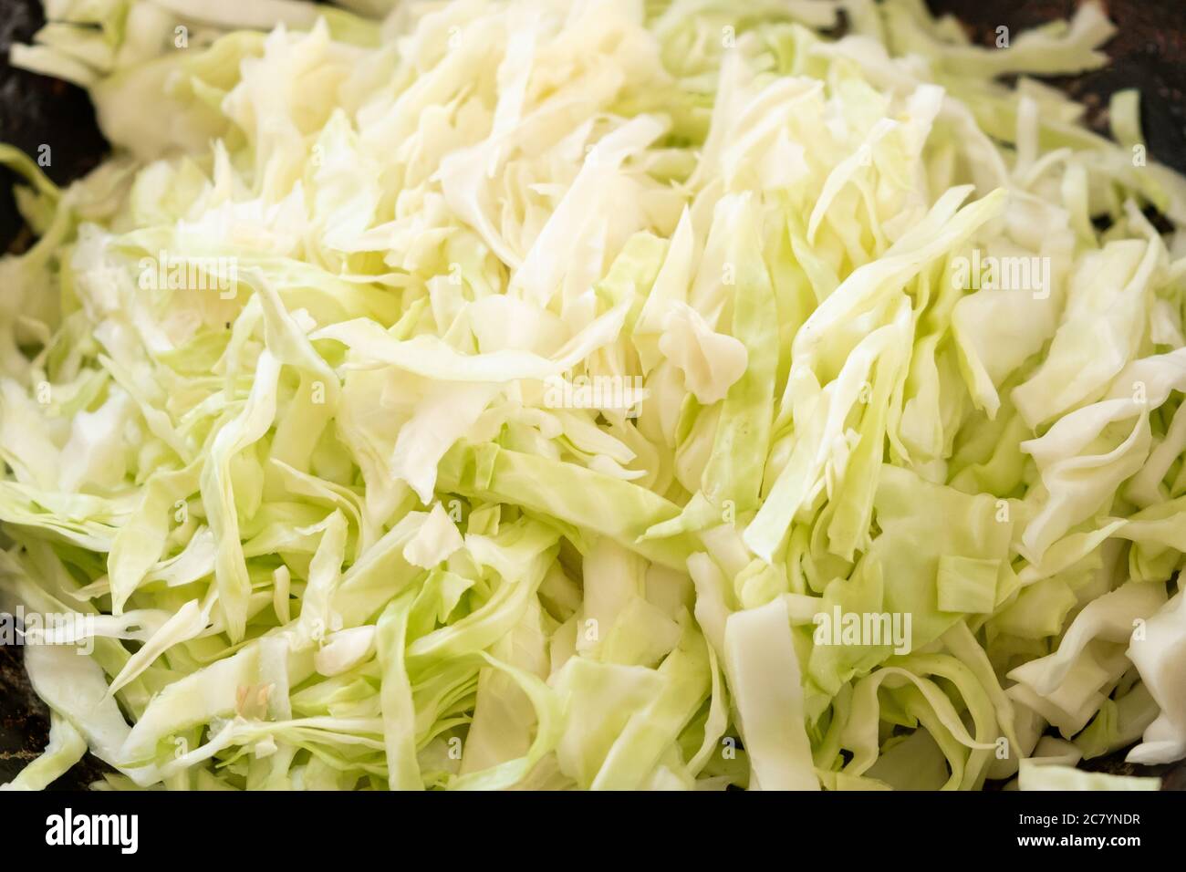 grated fresh cabbage, chop cabbage close up Stock Photo - Alamy
