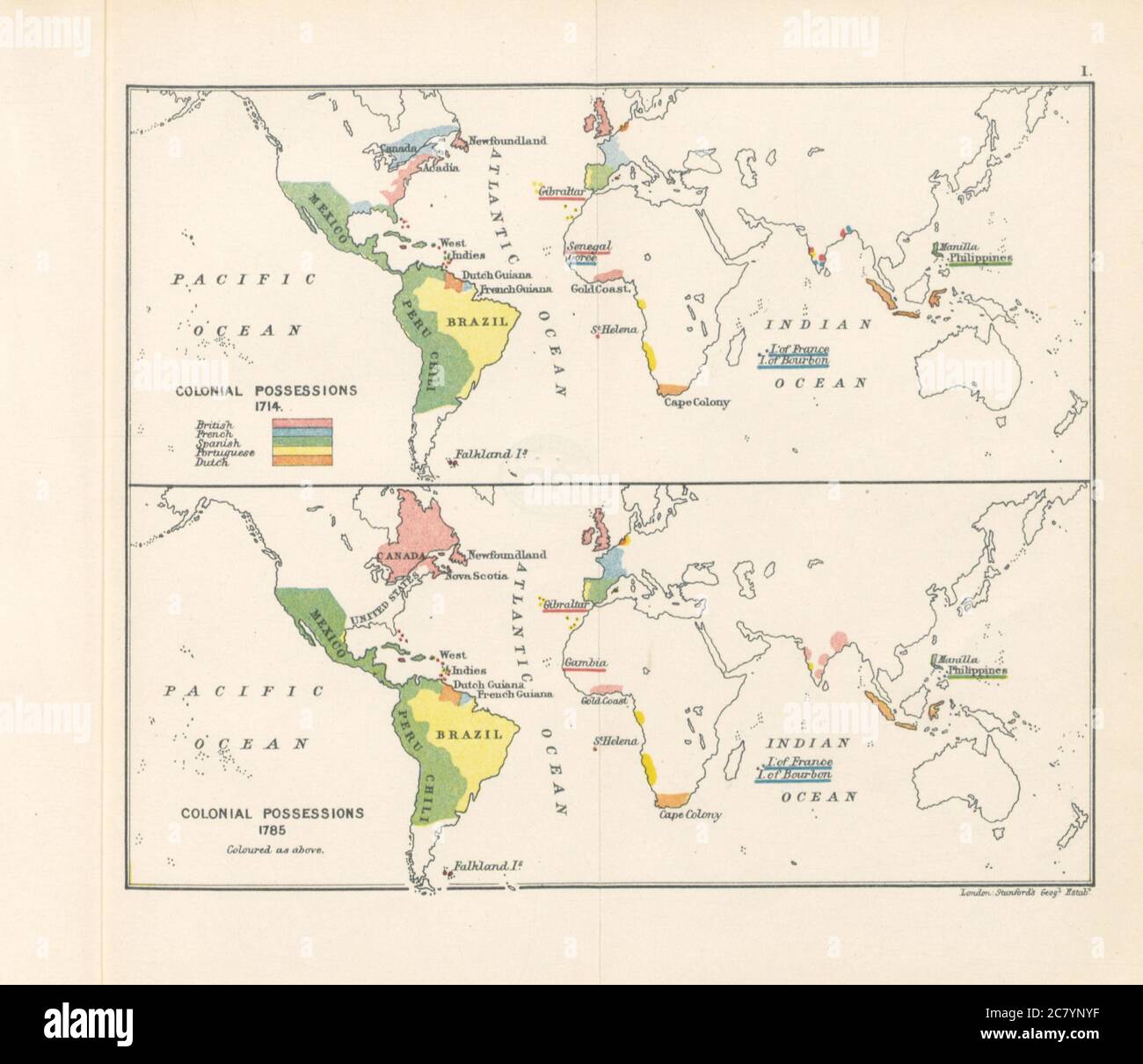 1789 map australia hi-res stock photography and images - Alamy