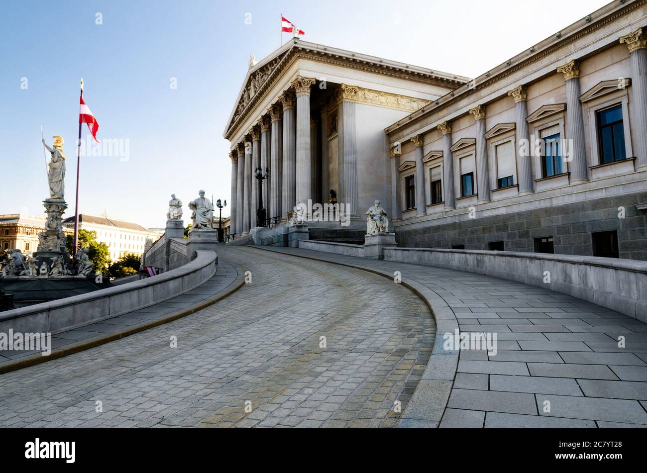 Austrian Parliament Building in Vienna (Austria Stock Photo - Alamy