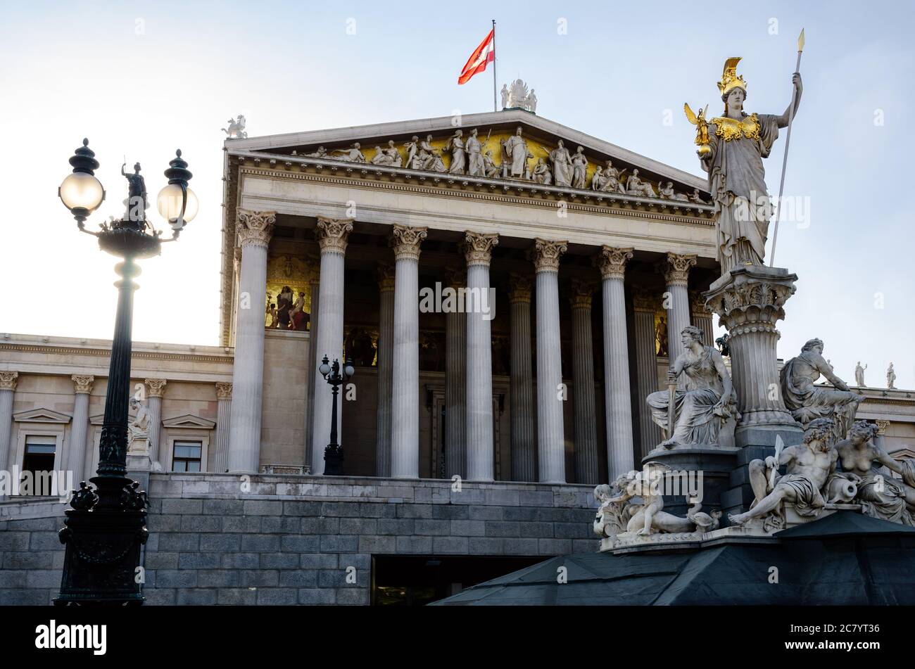 Austrian Parliament Building in Vienna (Austria Stock Photo - Alamy