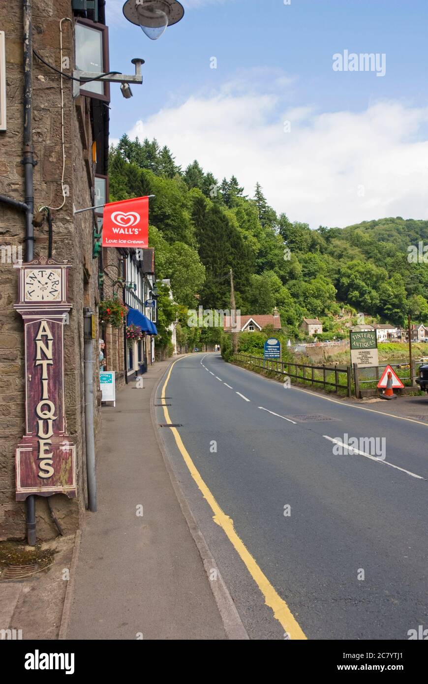 Main Road (A466), Tintern, Monmouthshire, Wales Stock Photo - Alamy